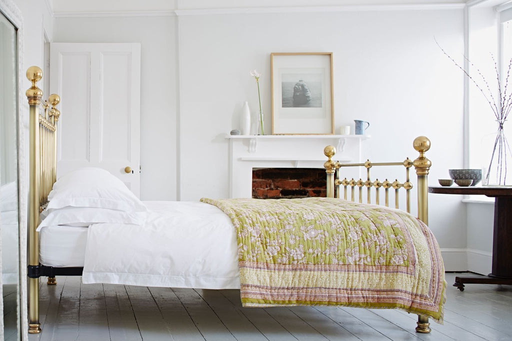 Brass Bedstead | Authentic Victorian Brass Metal Bed – Cornish Beds